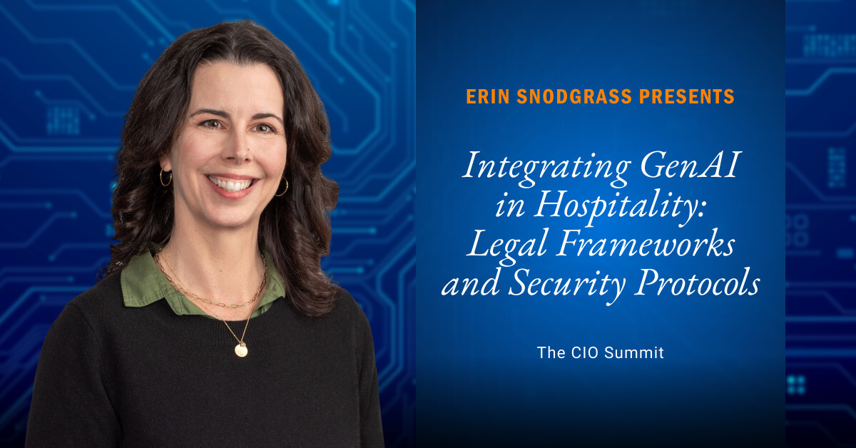 "Integrating GenAI in Hospitality: Legal Frameworks and Security ...